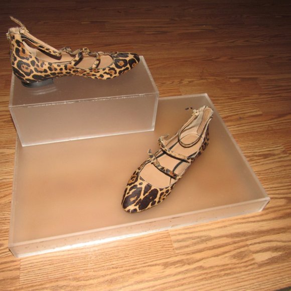 Calvin Klein | Shoes | Calvin Klein Gavinia Ballet Flats Leopard Hair ...